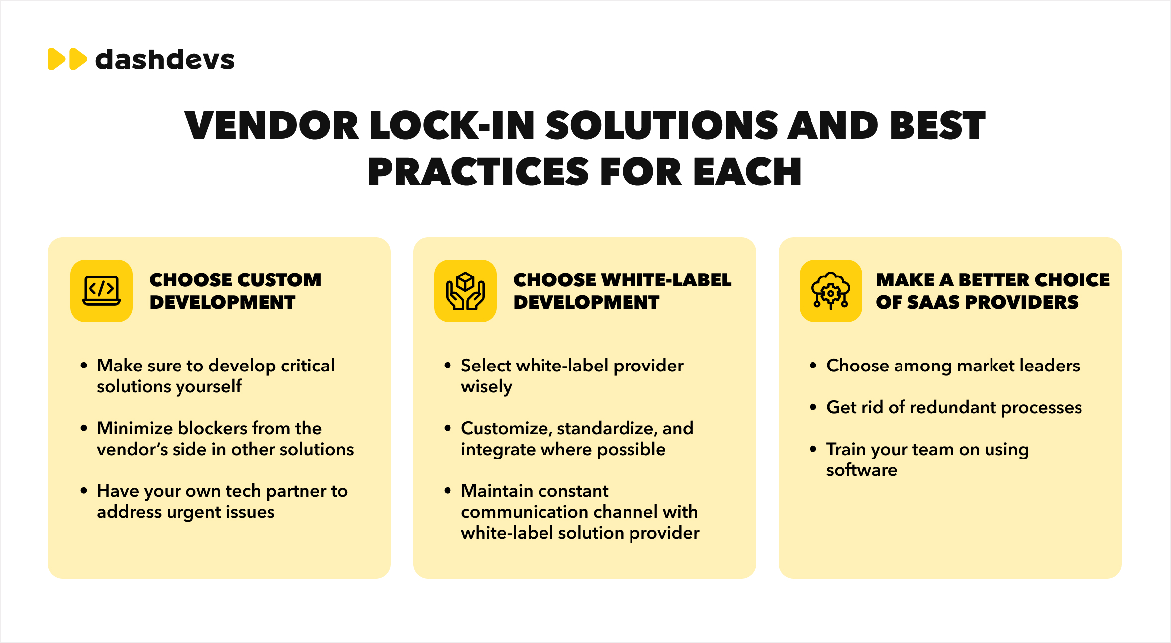 What Is Vendor Lock In and How to avoid It | DashDevs